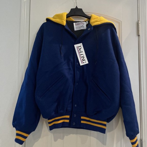 Delong | Jackets & Coats | Delong Vintage Varsity Jacket Nwt Size X ...